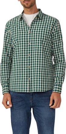 s.Oliver Regular Fit: Kariertes Baumwoll-Hemd mit Kentkragen