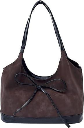 Generic Sac &agrave; bandouli&egrave;re souple en polyur&eacute;thane de couleur unie - Grand sac d&eacute;contract&eacute; et l&eacute;ger pour femme - Pour voyage, shopping, usage quotidien, caf&eacute;, 2