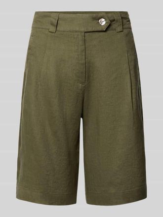 Christian Berg Bermudas aus Leinen mit Ges&auml;&szlig;taschen