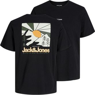 Jack & Jones Rundhalsshirt Jack&Jones T-Shirt schwarz XXL JJMINE Rückenprint