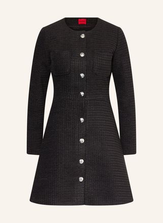 HUGO BOSS Hugo Tweed-Kleid Karema schwarz