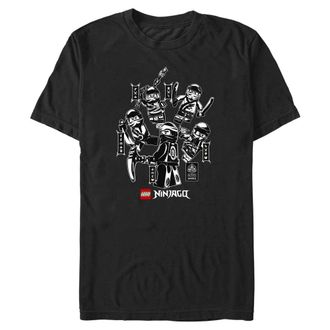 Fifth Sun Herren Lego Ninjago Ninja Group Young, kurzärmelig T-Shirt, schwarz, Groß