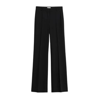 Toteme Femme, Pantalons, Noir, Taille: 44 FR Pantalon Évasé Chic