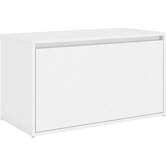 vidaXL vidaXL Flurbank 80x40x45 cm Wei&szlig; Holzwerkstoff
