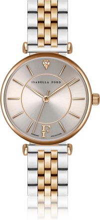 Isabella Ford Uhren in Ros&eacute;gold und Silber