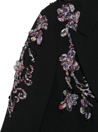 Dries Van Noten Embellished Wool Blazer - Black