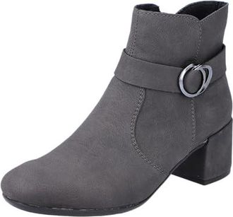 Rieker Femme 70289 Bottine Chelsea, Gris, 36 EU