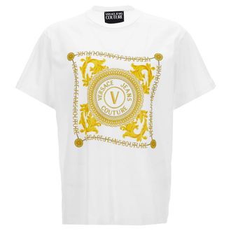 Versace Jeans Couture T-Shirts - - Tops - Herren - Wei&szlig; - S