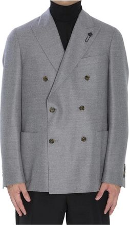 Lardini Homme, Vestes, Gris, Taille: M Blazer en maille crois&eacute;
