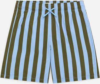 Arket Lange Badeshorts -Blau