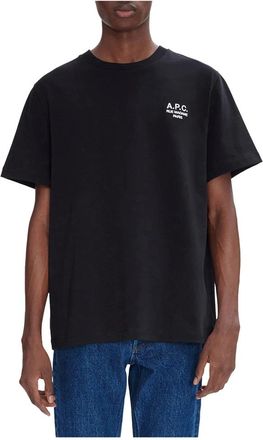 A.P.C. A.p.c., Homme, Tops, Noir, Taille: S Maglietta girocollo a maniche corte