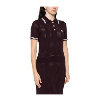 Casablanca Femme, Tops, Violet, Taille: 36 FR Viola T-shirt