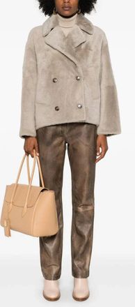 Yves Salomon Womens Fur Jacket Aw25 W