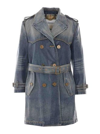 Burberry Veste En Jean - Bleu