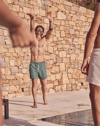 Jott Maillot de bain Stripe army/Vert M Niolon stripe - Taille XXL