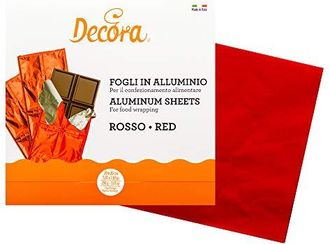 Decora 0796227 PRALINENFOLIE ROT 50G 20 X 20 CM 150ST
