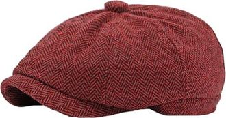 Generic Béret rayé 2026 pour femme et homme, design classique, accessoire de mode décontracté, parfait avec costumes printemps, automne, usage quotidien, Roug