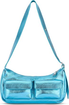 Expatri&eacute; Schultertasche Damen Blau Metallic - Electra - Kleine Handtasche f&uuml;r Party & Freizeit - Elegante Tasche mit Trageriemen - Aestetic Shoulderbag Women