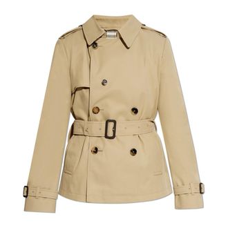 Burberry Femme, Manteaux, Vert, Taille: 38 FR Trench-coat court