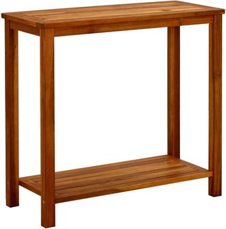 vidaXL Vidaxl - Table console de jardin 80x35x75 cm Bois dacacia solide