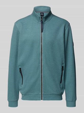 Lerros Sweatjacke mit Strukturmuster und Rei&szlig;verschlusstaschen