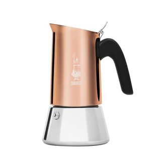 Bialetti New Venus cafetière 6 tasses, poignée anti-brûlure, ne convient pas à linduction, 6 tasses (235 ml), acier inoxydable, bronze