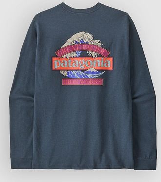 Patagonia Great Waves Responsibili- Longsleeve summit blue