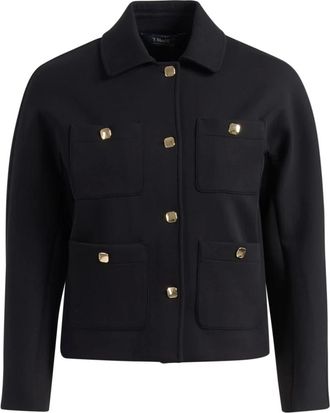 Max Mara Femme, Vestes, Noir, Taille: 42 FR Boxy Jacket Smmarmonios