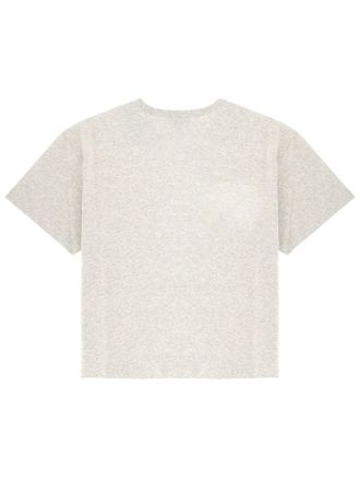 A.P.C. Womens T-Shirt With Logo Grey Cotton Biological T-Shirts And Polos