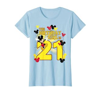 Disney Mickey And Friends Mickey, M&auml;dchen zum 21. Geburtstag T-Shirt