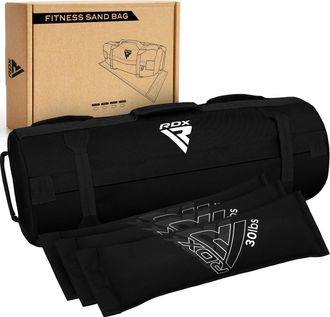 RDX Sports Gewichtssack für Fitness Krafttraining, Ungefüllten Power Bag mit 8 Griffe, Core Sandbag Gewichtete, 2-90 KG Sandsack Ideal für Viele Functional Train