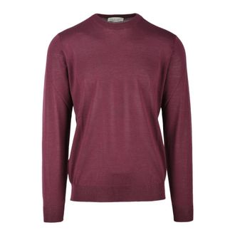 FILIPPO DE LAURENTIIS Merinowolle Rundhals Pullover - - Knitwear - Herren - Rot - M
