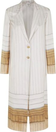 Alysi Femme, Manteaux, Multicolore, Taille: 38 FR Spolverino Pinstripes