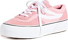 Superga 3041 Revolley Colorblock Platform Trainer Pink/White