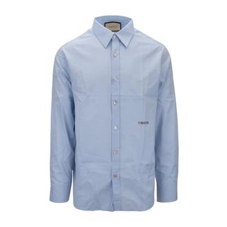 Gucci Hemd - - Shirts - Herren - Blau - M