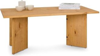 IDIMEX Table Basse MESA pour Salon en Bois Massif Finition laquée, Design rectangulaire Moderne, Pieds angulaires, 110 x 45 x 60 cm