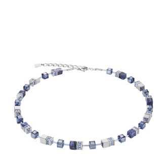 Coeur de Lion Halskette - GeoCUBE Halskette Sodalith & H&auml;matit - Gr. unisize - in Blau - f&uuml;r Damen