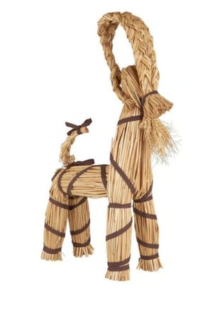 Ib Laursen Weihnachtsziege m/braunem Band und Bart My Nostalgic Christmas B: 10 H: 59 L: 32