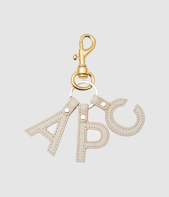 A.P.C. Porte-clés Lettres Crème