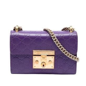 Gucci Pre-owned Leder gucci-taschen - - Pre-owned - Damen - Lila - ONE SIZE