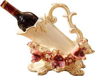 Generic Weinflaschenhalter als Geschenk, Beiger Keramik-Weinflaschenhalter, kleines Weinregal f&uuml;r die Weinbar-Theke, Weihnachts- und Thanksgiving-Dekoration, 