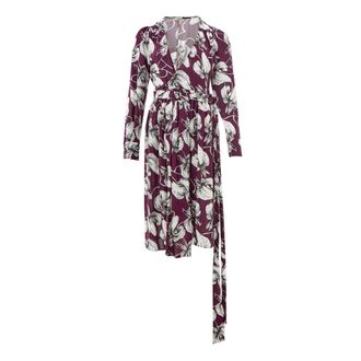 Lardini Lila Gemustertes Kleid - - Dresses - Damen - Lila - S