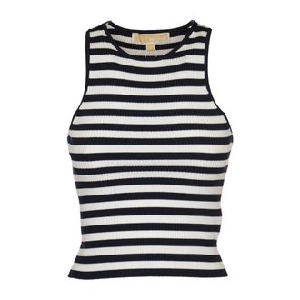 Michael Kors Eco Stripe Sport Tank - - Tops - Damen - Blau - L
