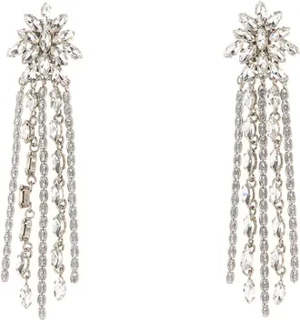 Alessandra Rich Femme, Accessoires, Gris, Taille: ONE Size Boucles doreilles en m&eacute;tal orn&eacute;