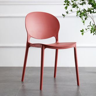 Generic Set Mit 2 Modernen Stapelbaren Kunststoff-Esszimmerst&uuml;hlen - Kein Zusammenbau Erforderlich, 330 Pfund Kapazit&auml;t(A)