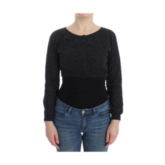 Ermanno Scervino Femme, Pulls, Gris, Taille: 38 FR Pull Cropped