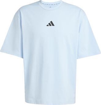 adidas Mens PrimeLift Workout T-Shirt, Oversize Glow Blue XL