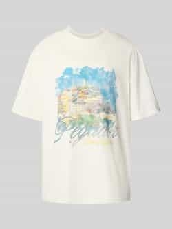 Pegador Oversized T-Shirt mit Label-Print