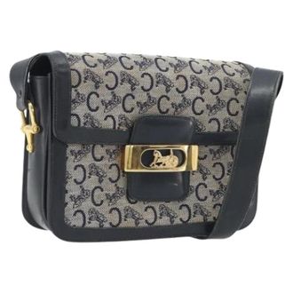Celine Pre-owned Canvas Shoulder Bag - - Pre-owned - Damen - Schwarzk - ONE SIZE
