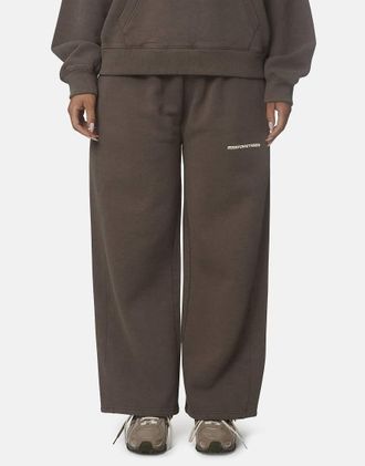 Good For Nothing jogger oversize en coton d&eacute;lav&eacute; marron
